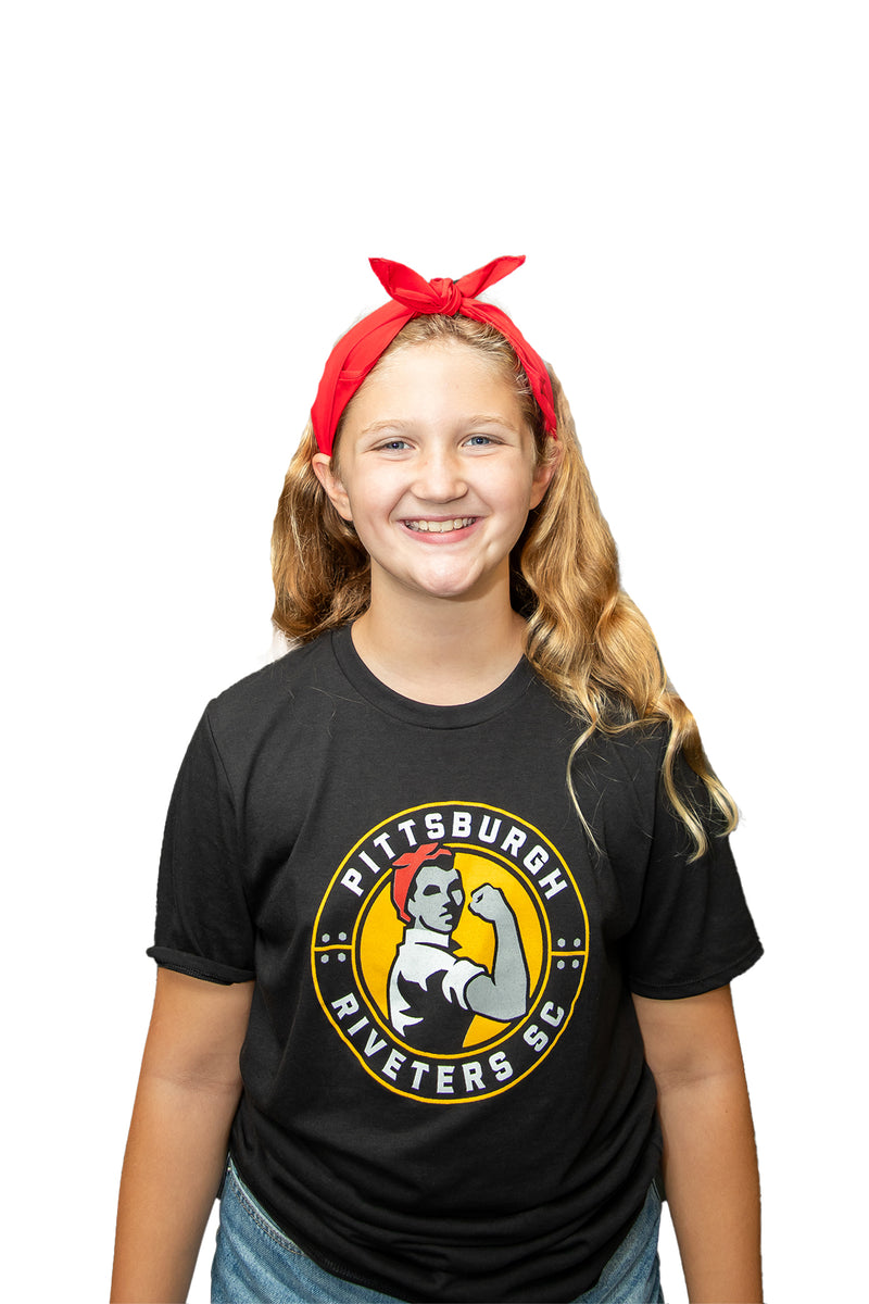 Riveters Youth Pioneer T-shirt – Pittsburgh Riverhounds SC x Pittsburgh ...